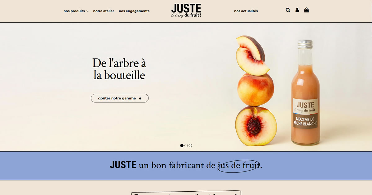 Juste le choix du Fruit : Boutique en ligne de Jus et Nectars de Fruits